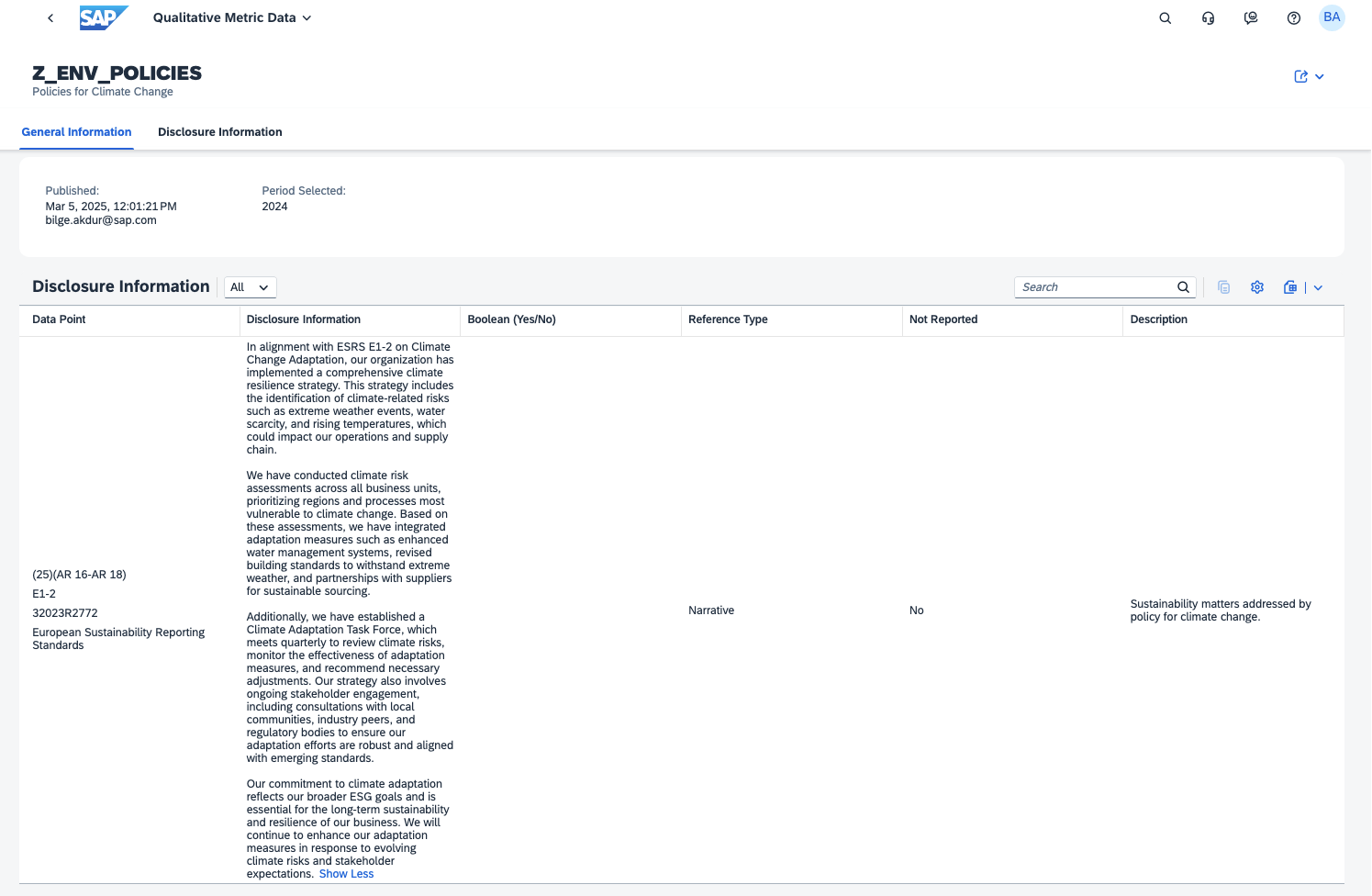 SAP Sustainability Control Tower: Q1 2025 Updates & Highlights