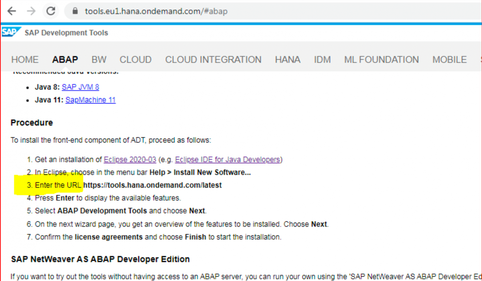 Installation Eclipse and configuration ADT tool - ERP Q&A