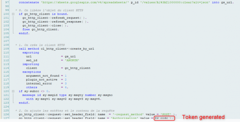 How to use Google sheets APIs in ABAP with server to server authentification - ERP Q&A