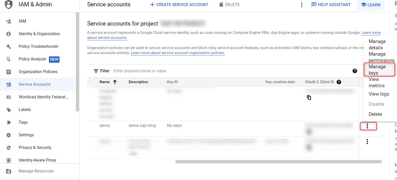 How to use Google sheets APIs in ABAP with server to server authentification - ERP Q&A