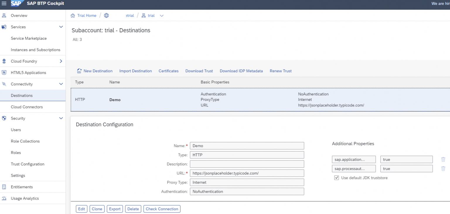 SAP Process Automation – Your first simple Action Project: End to End
