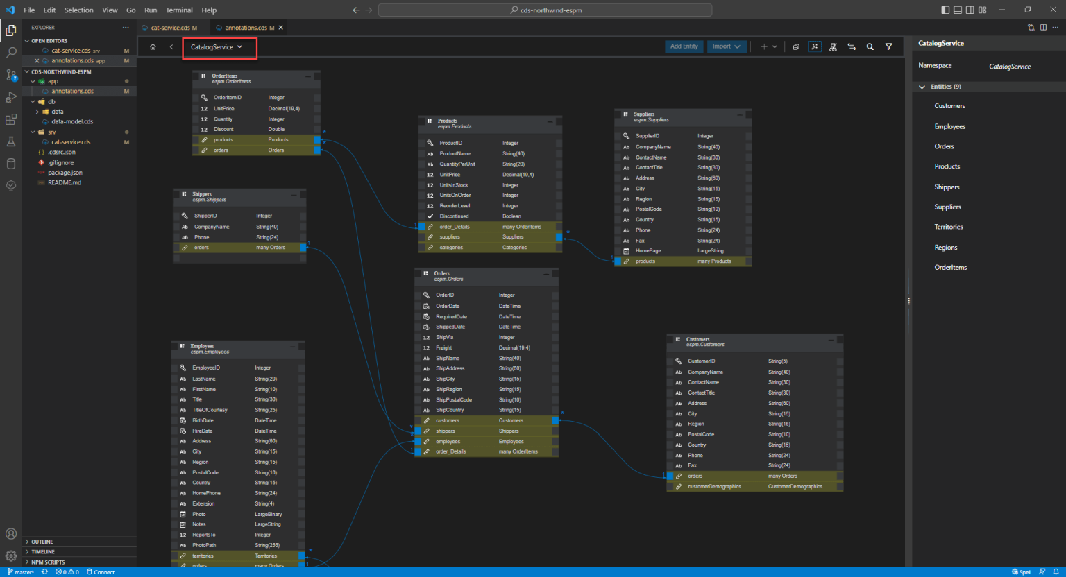 Complex OData Annotation Editing using CDS Graphical Modeler