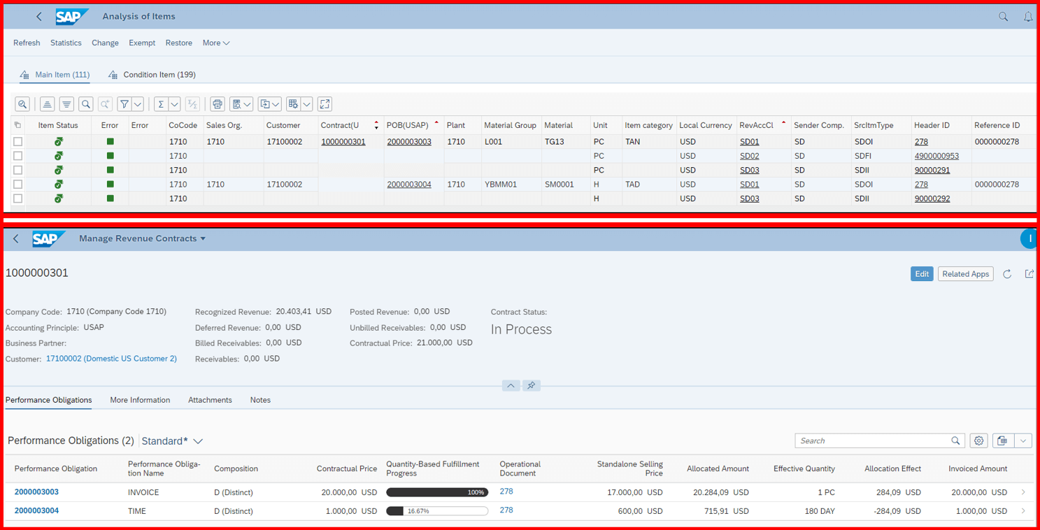 SAP RAR Optimized Contract Management: Customer Invoice Fulfillment ...