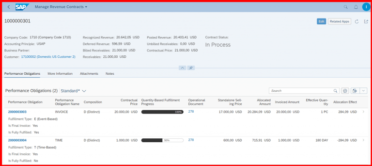 Optimized Contract Management SAP RAR: Business Use Case