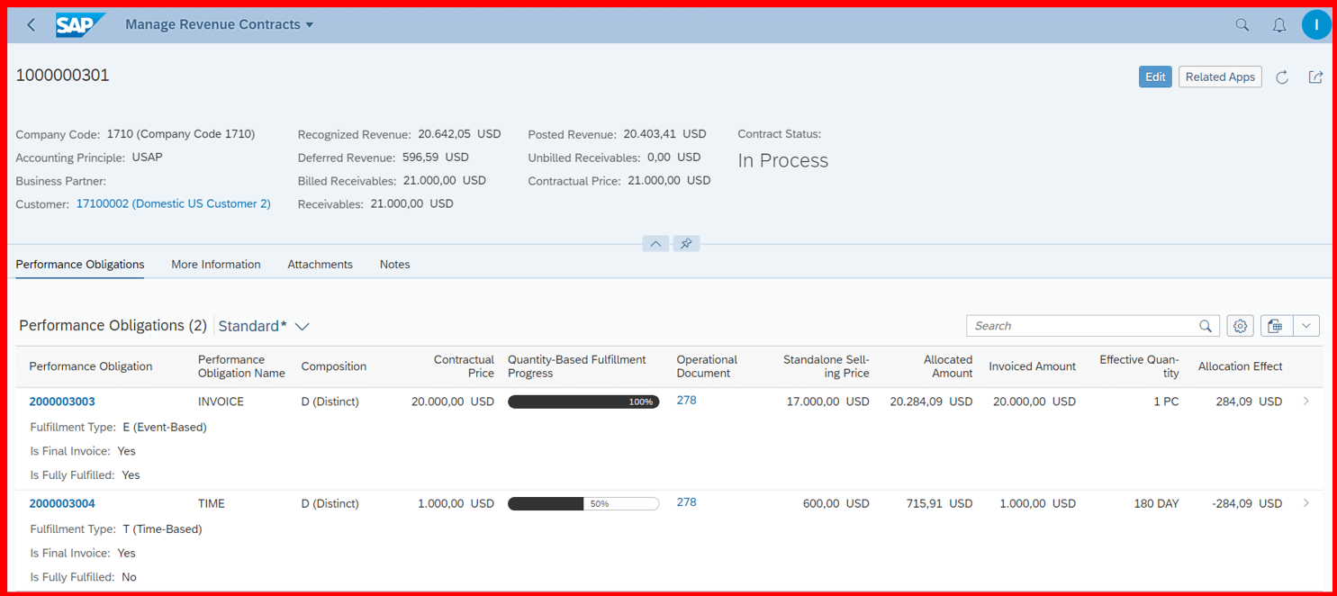 Optimized Contract Management SAP RAR: Business Use Case