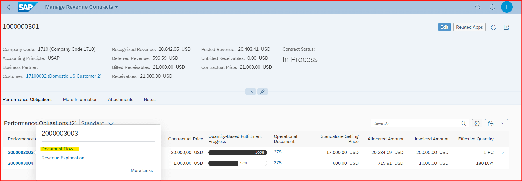 Optimized Contract Management SAP RAR: Business Use Case