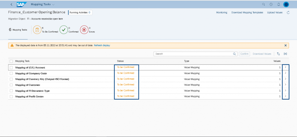 Migrate / Customer Opening Balances Upload in Rise with SAP Cloud 2208