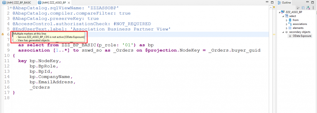 Creating OData Services with CDS using SADL and Annotation. - ERP Q&A