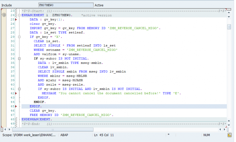 Enhancement for Fiori — finding the places for enhancement — getting ...